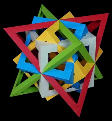 Three Cubes and Two Tetrahedra – Mathematical Origami – Mathigon